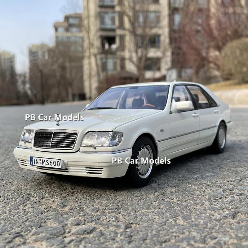 Original 1:18 1990 S600 W140 Tiger Head Ben Car Model Alloy Car Model ...