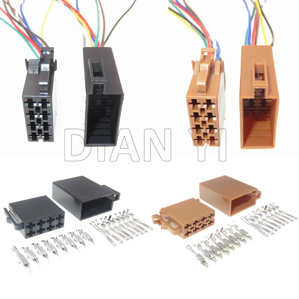 1-Set-8-Way-Automobile-Radio-Horn-Wiring-Terminal-Socket-For-VW-106455 ...