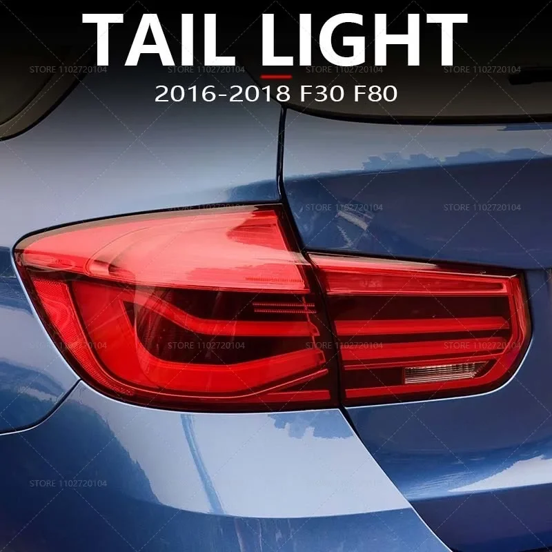 for 2016-2018 F30 F80 BMW 3 Series M3 With LED Bulb Rear Tail Light ...