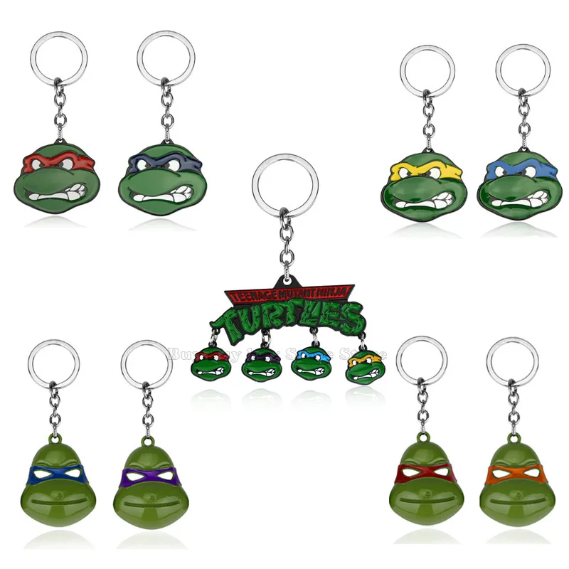 Teenage-Mutant-Ninja-Turtles-Alloy-Keychains-Anime-Cartoon-Metal ...