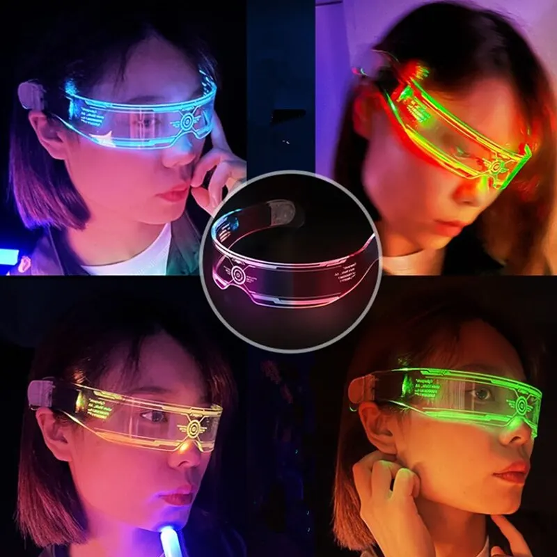 Fashion-Luminous-Decorative-Glasses-Neon-Party-Decoration-LED ...
