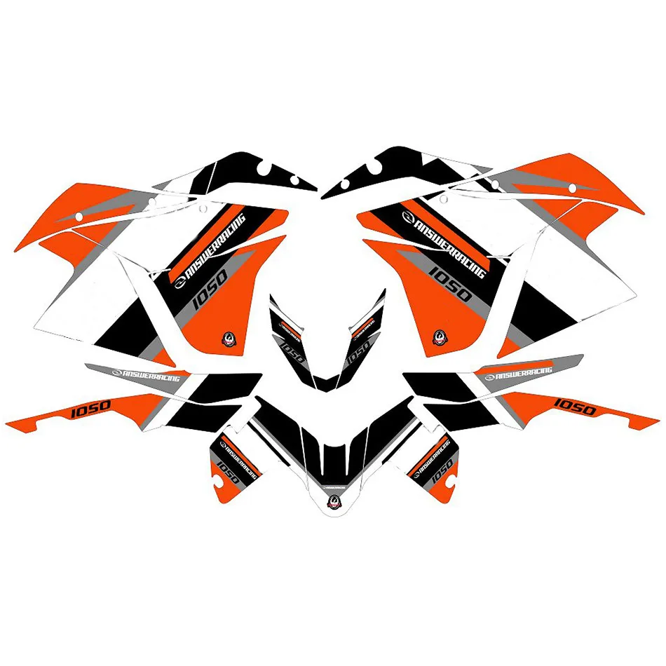 Motorcycle Fairing Sticker Graphics Decals Backgrounds 3m Kits For Ktm ...