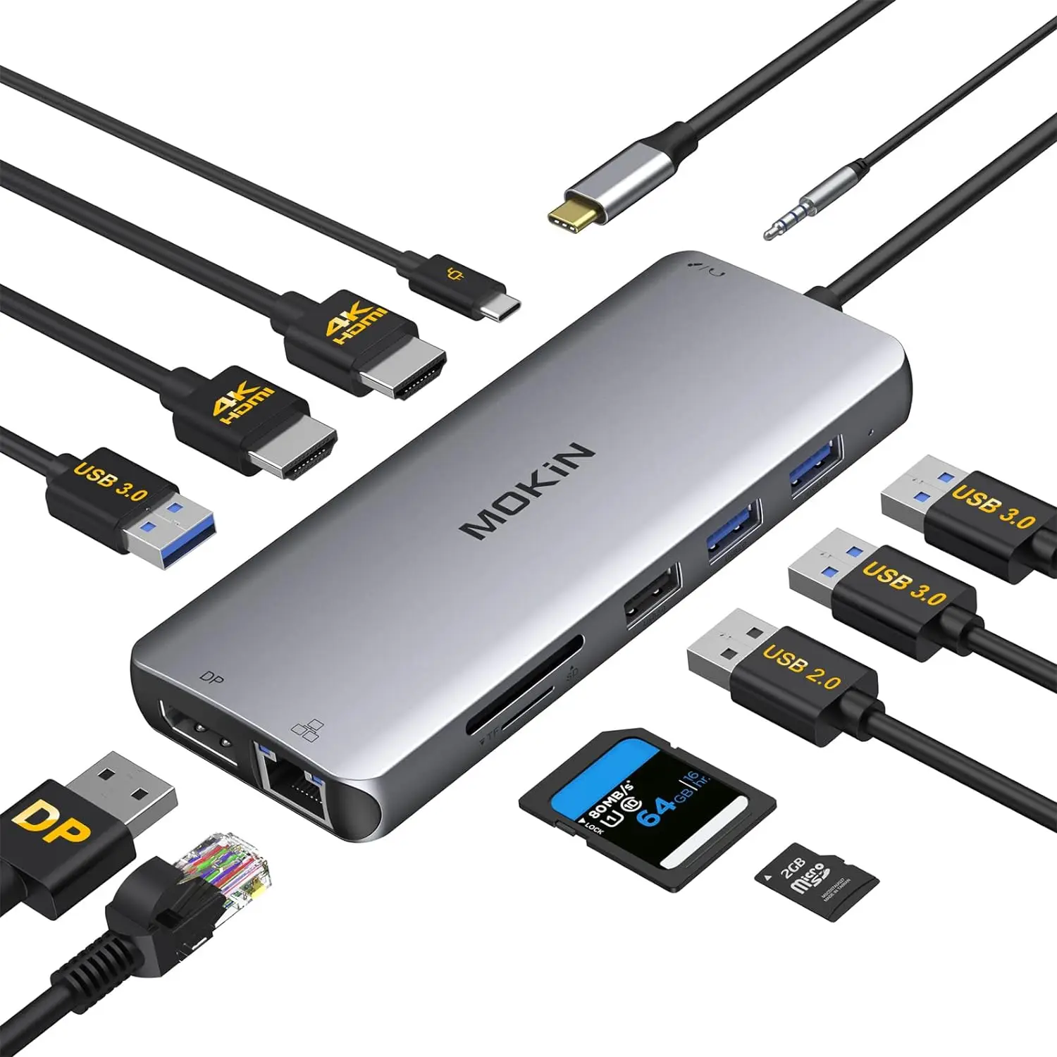 MOKN-Triple-Display-USB-C-Hub-Adaptador-Multiport-com-2-HDMI-DP-USB-3-0 ...