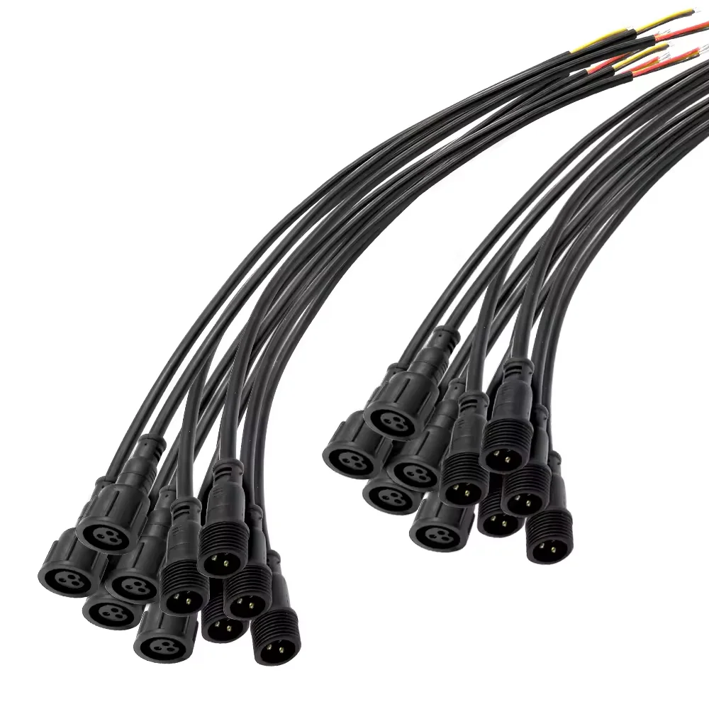 xConnect-pigtail-3Core-Round-BLACK-Waterproof-pigtail-male-female-50cm ...