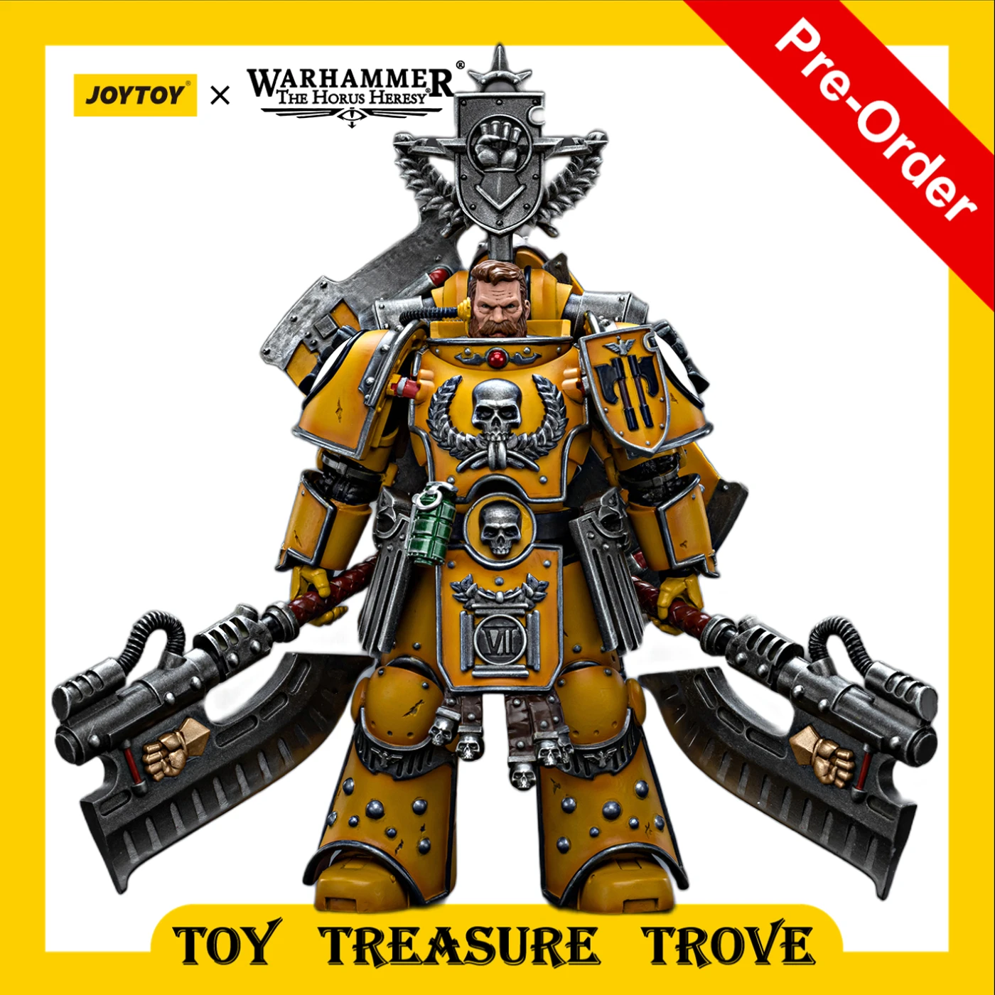JOYTOY Warhammer 40k 1/18 Action Figure Imperial Fists Lord Seneschal ...