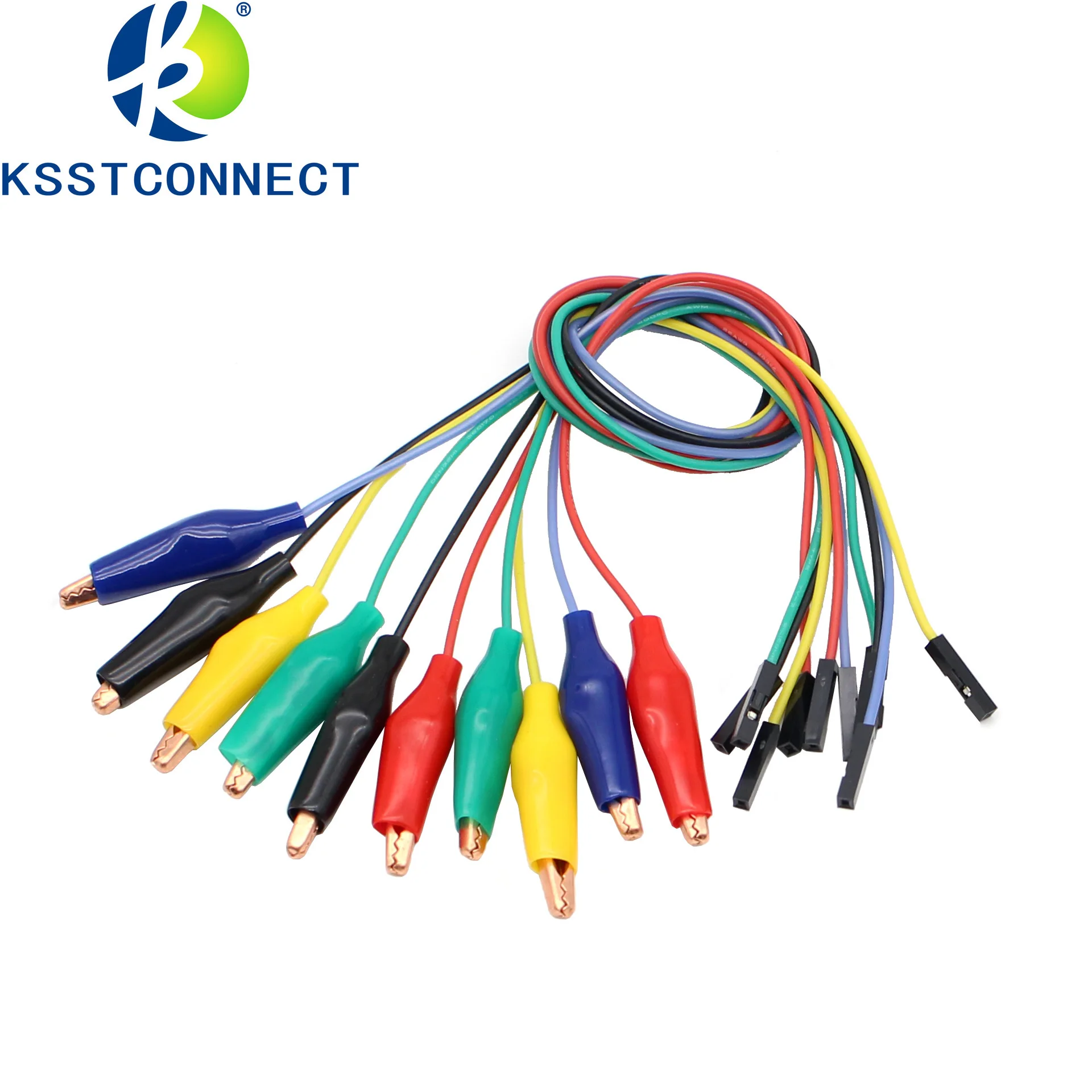 Test Hook Wires Test Hooks To Breadboard Jumper Wires - 10PC 26AWG ...