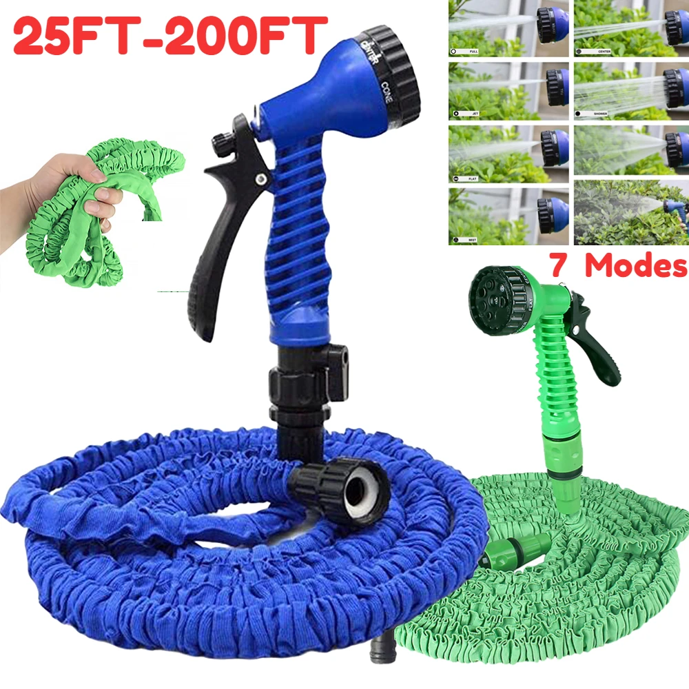 25FT-200FT-Expandable-Water-Hose-Extensible-Hose-Watering-Pipe-Water ...
