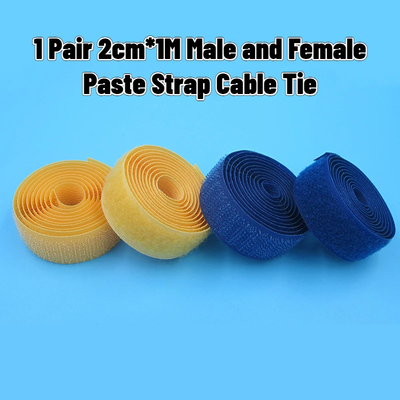 1-Pair-2cm-1M-Male-and-Female-Paste-Strap-Cable-Tie-for-Sticking-Model ...