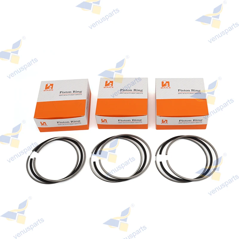3-Set-STD-78mm-Piston-Ring-31A17-00010-MM433921-For-Mitsubishi-S3L-S3L2 ...