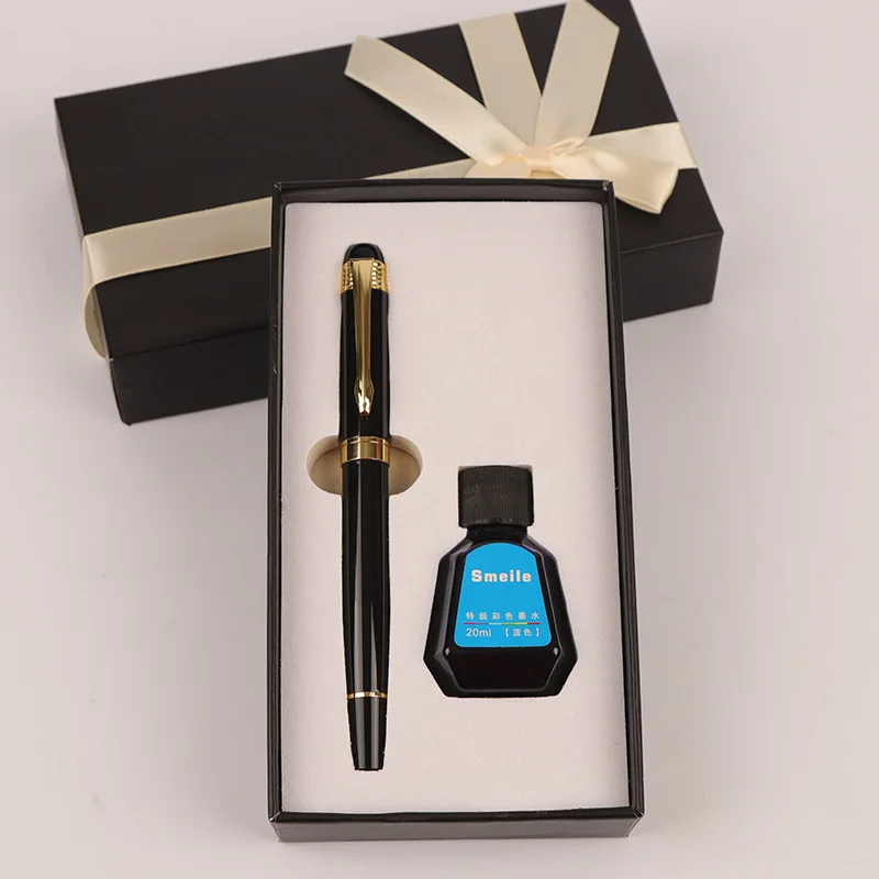 Parker-pen-ink-pen-gift-box-0-5mm-signature-pen-F-pen-stainless-steel ...