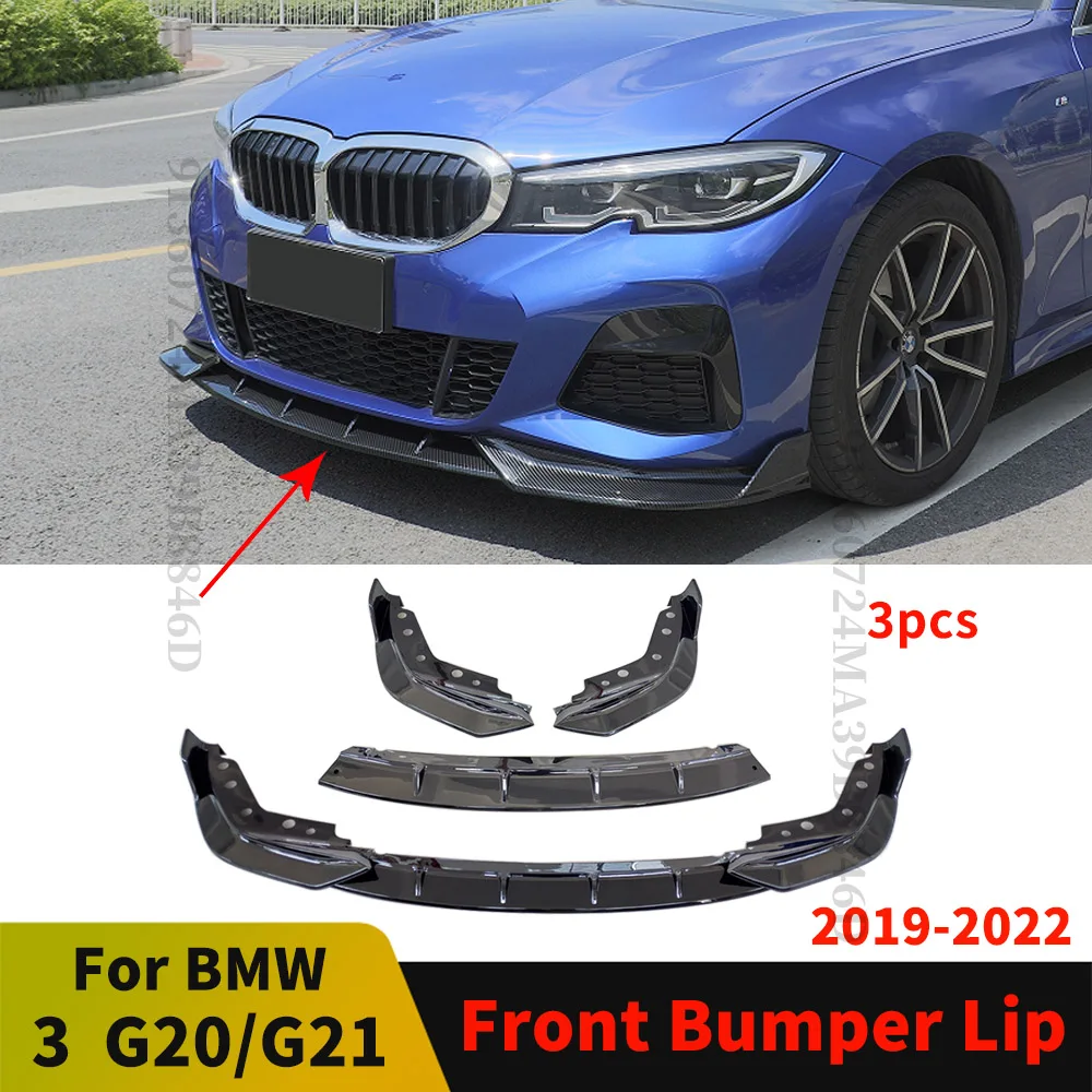 Front Bumper Lip Chin Diffuser Modified Facelift Kit For New BMW G20 ...