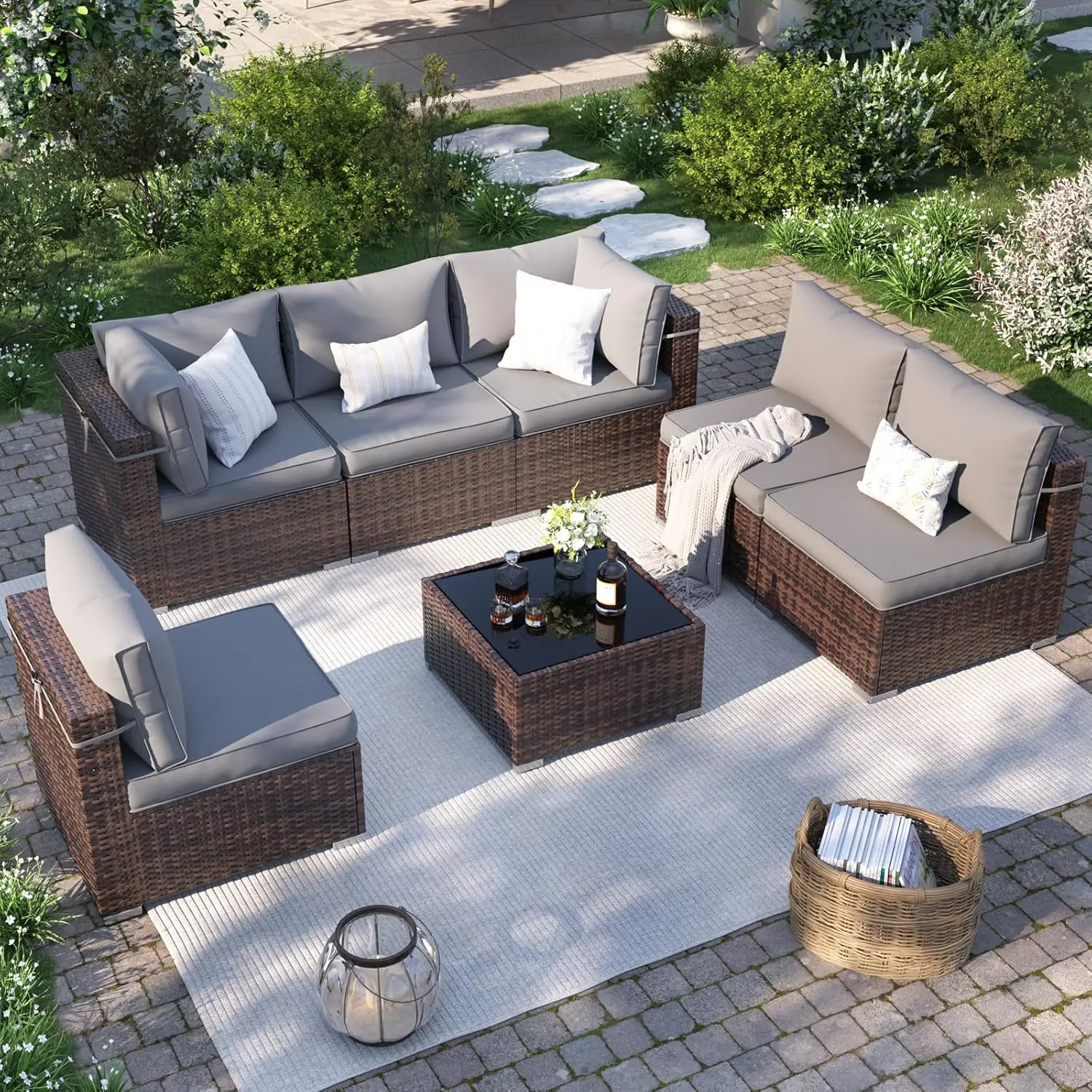 Patio-Furniture-Set-7-Piece-Outdoor-Sectional-with-Waterproof-Cover-All ...