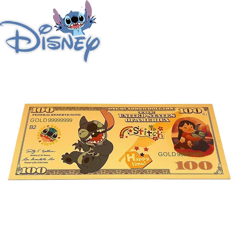 Disney Stitch Gold Foil Card Collections Collectible Commemorative ...