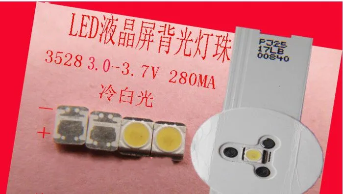 FOR Original L7-J LED LCD TV backlight lamp beads lens 1W 3v 3528 2835 ...