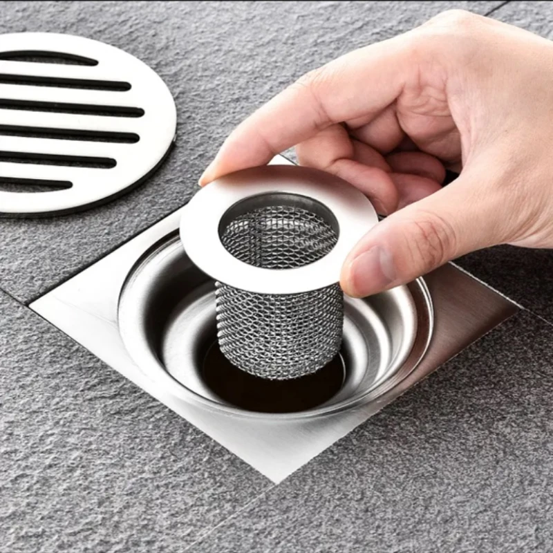 Bathroom Stainless Steel Floor Drain Net Anti Rat Anti Hair Sewer ...