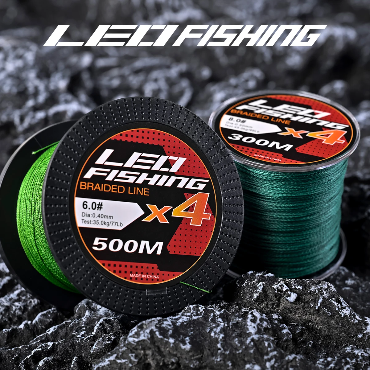 LEO-300M-500M-Superpower-Braided-Fishing-Line-4-Strands-Stronger-PE ...