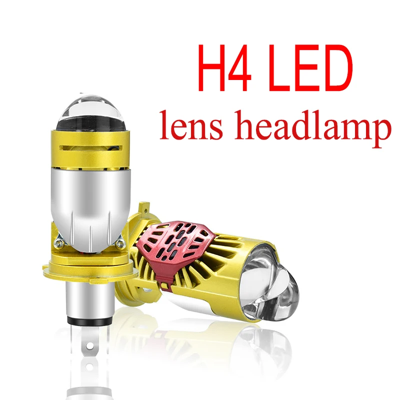 new H4 dual lens LED headlamp directly plugged in bright automobile ...