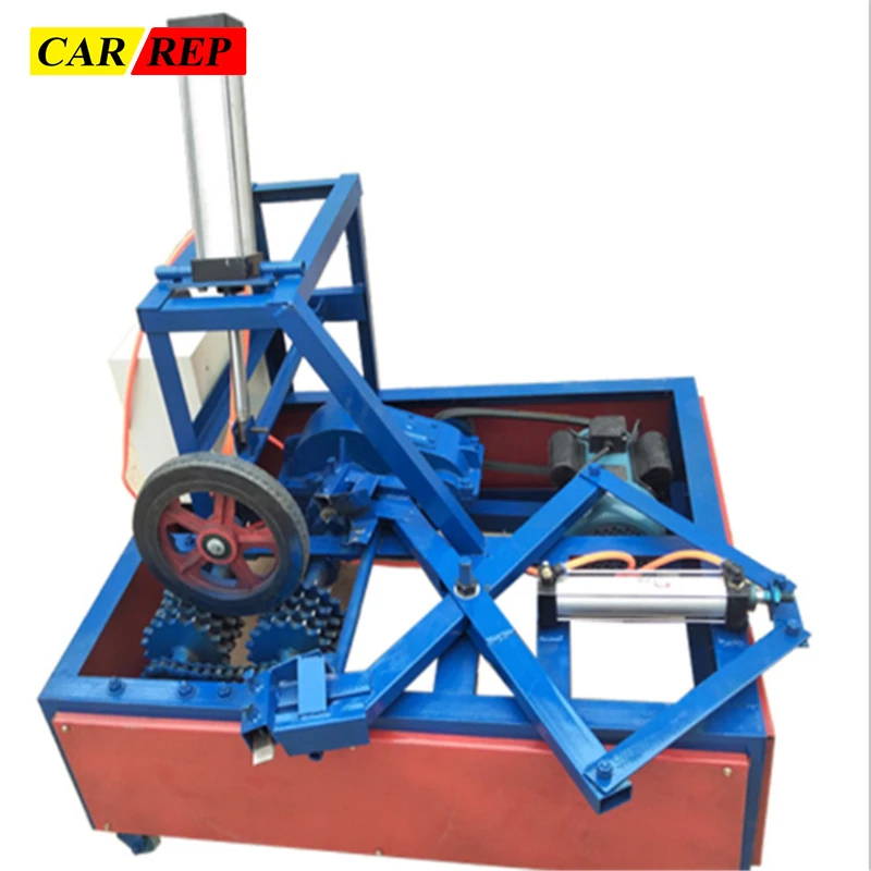 195 225 215 205 Car Tire Cutting Machine Hydraulic Wheel Deburring ...
