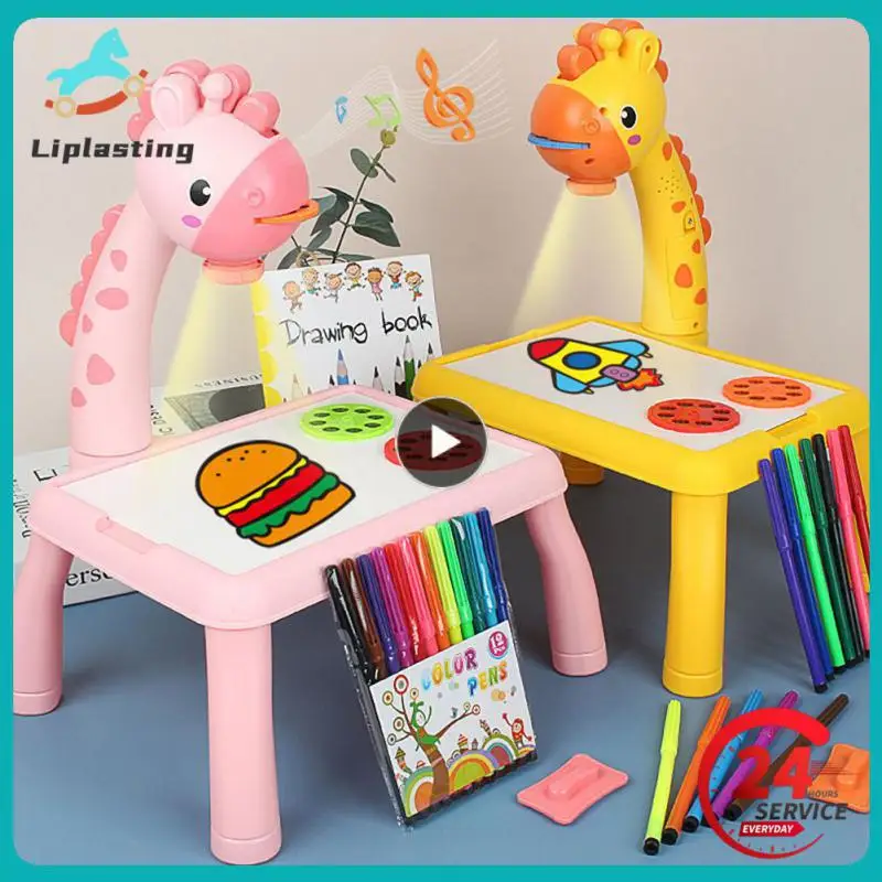 Children-Led-Projector-Art-Drawing-Table-Toys-Kids-Painting-Board-Desk ...