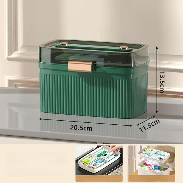 Medicine Chest First Aid Kit Storage Box Portable Medicine Storage Box ...