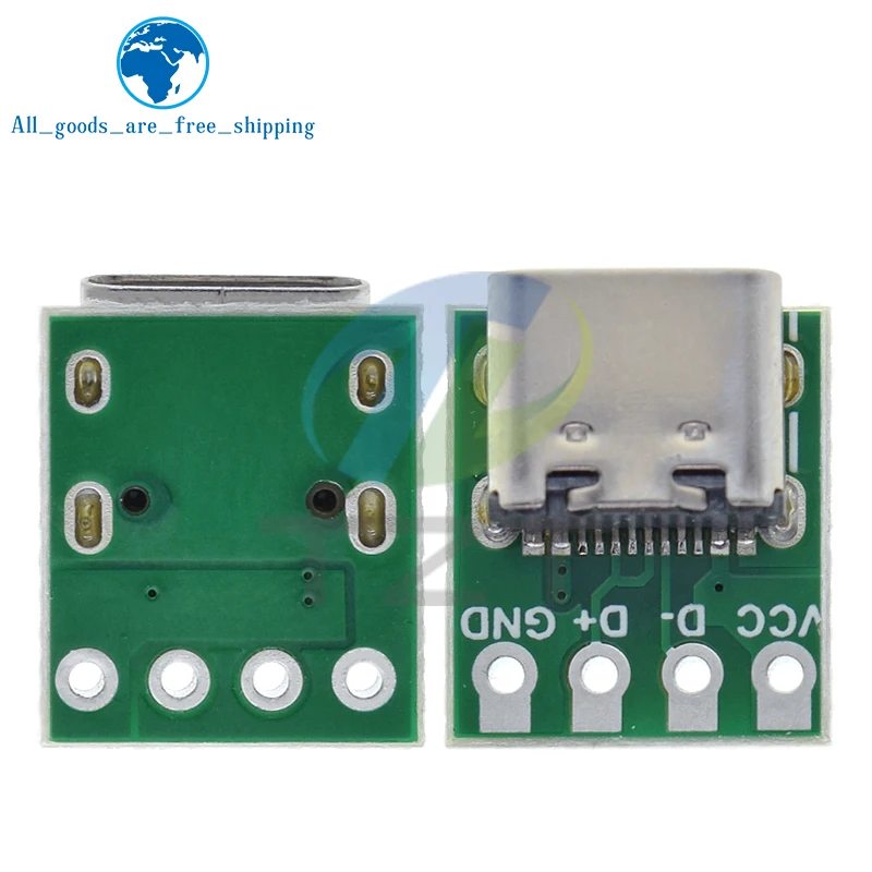 TZT-1-5-10Pcs-USB-3-1-Type-C-Connector-16-Pin-Test-PCB-Board-Adapter.jpg