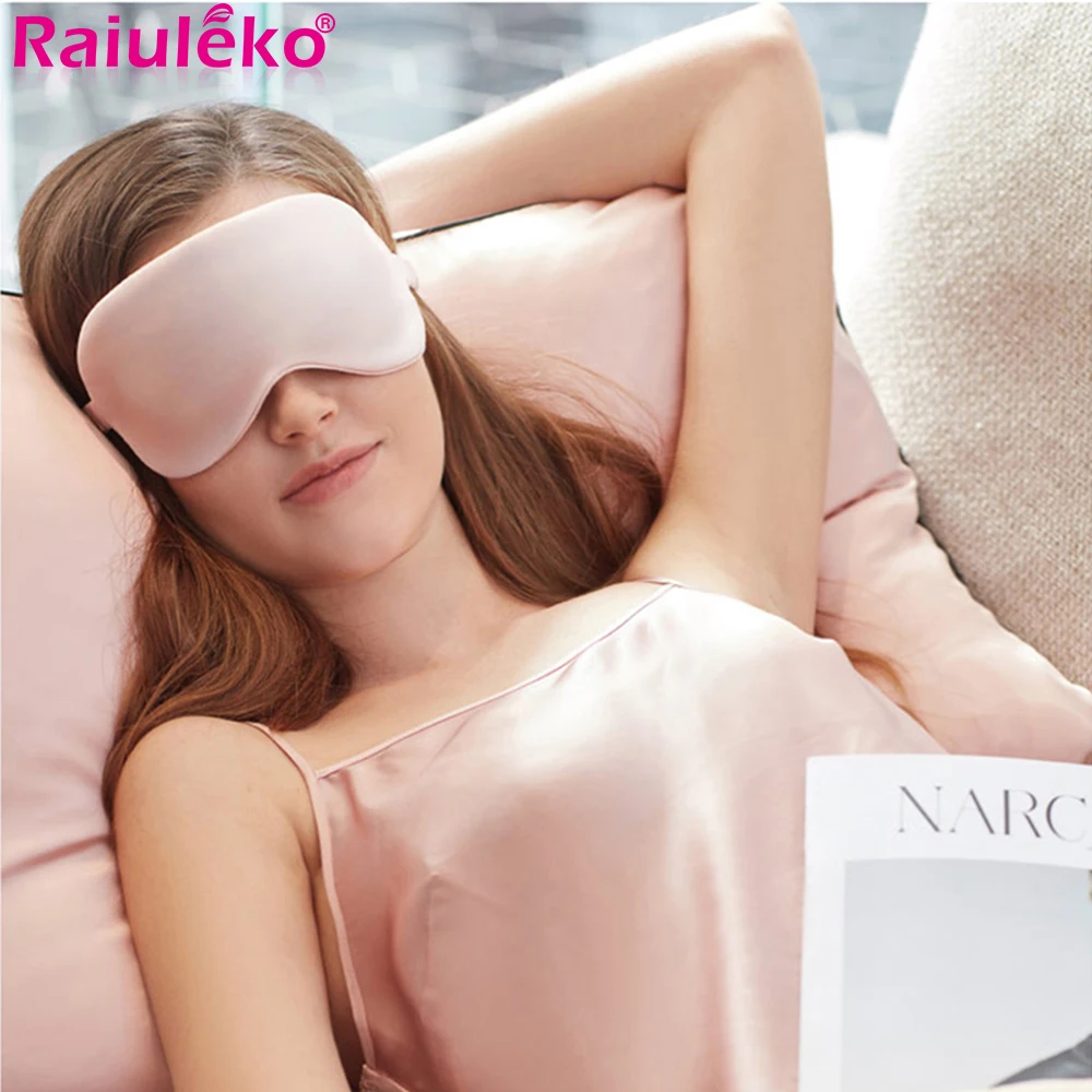 Sleep Eye Mask Fashion Silk Eye Cover Shade Soft Blindfold Travel Relax ...