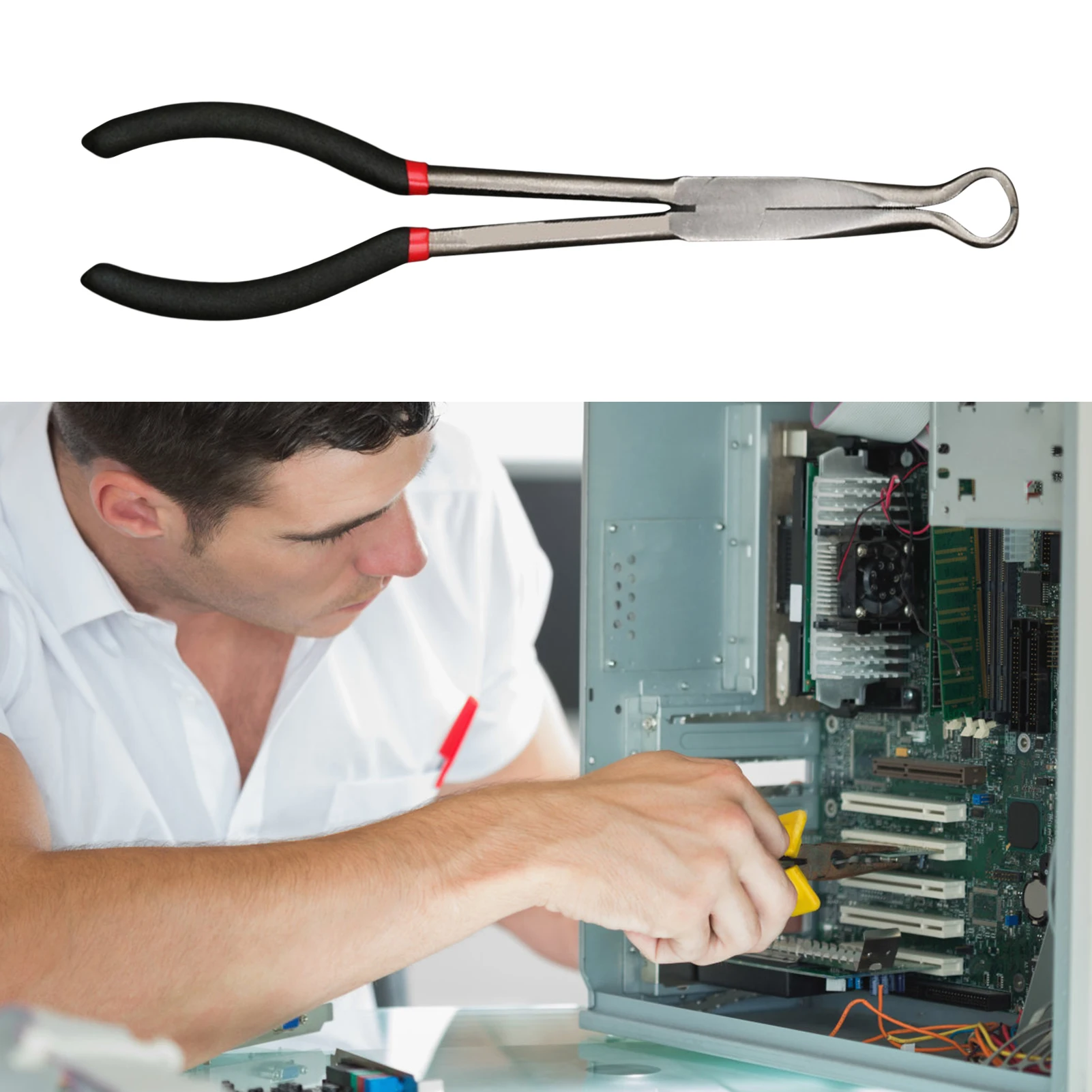 Long-Reach-Pliers-Carbon-Steel-Pointed-Nose-Pliers-With-Multi-joint ...