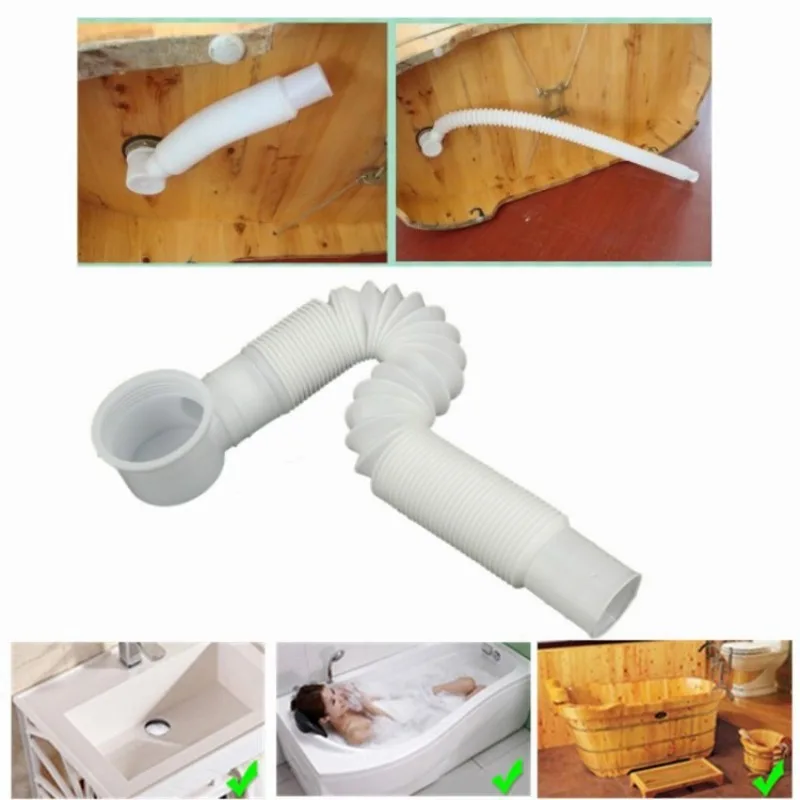 Telescopic-Plastic-Bathtub-Shower-Room-Barrel-Down-Pipe-Flexible-Shower ...