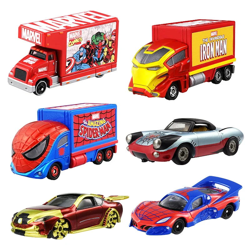 TAKARA TOMY Marvel Alloy Car Truck Model Avengers 4 Captain America ...