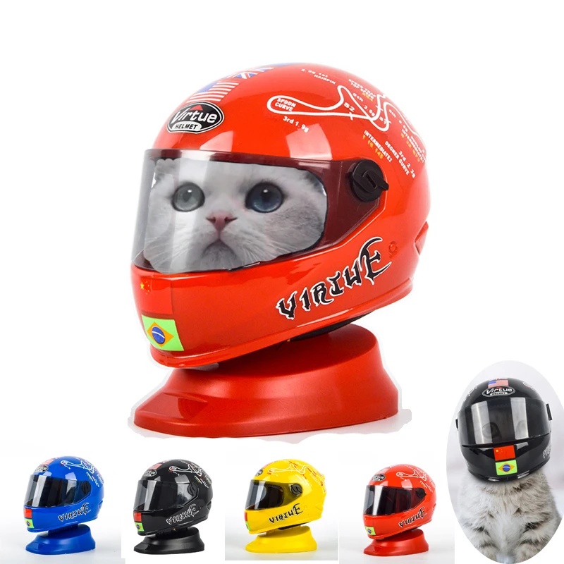 Handsome Pet Helmet Cute Cat And Dog Hat Outdoor Anti-collision Mini ...