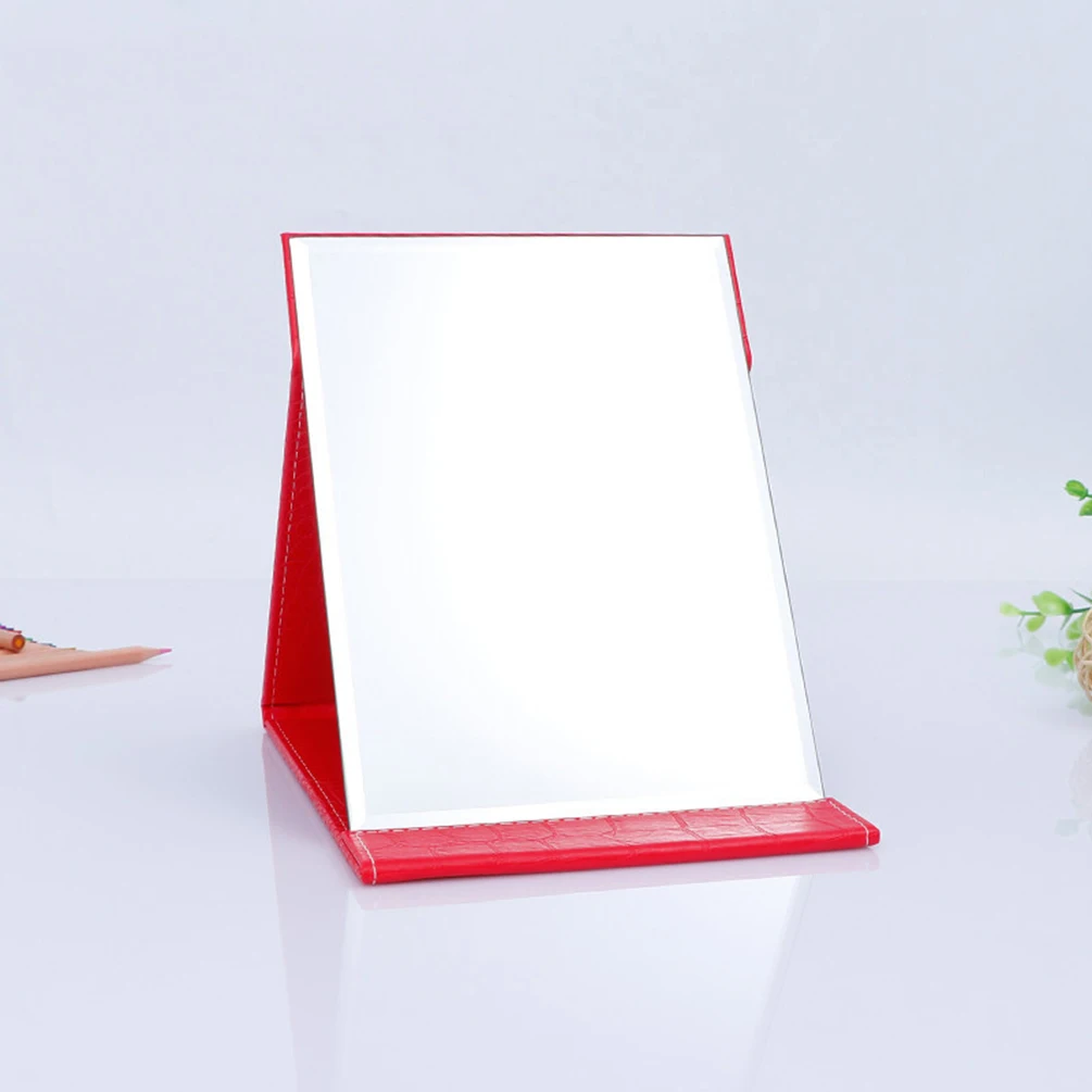 Desktop-Folding-Makeup-Mirror-Square-Single-sided-Mirror-with-Stand-for ...