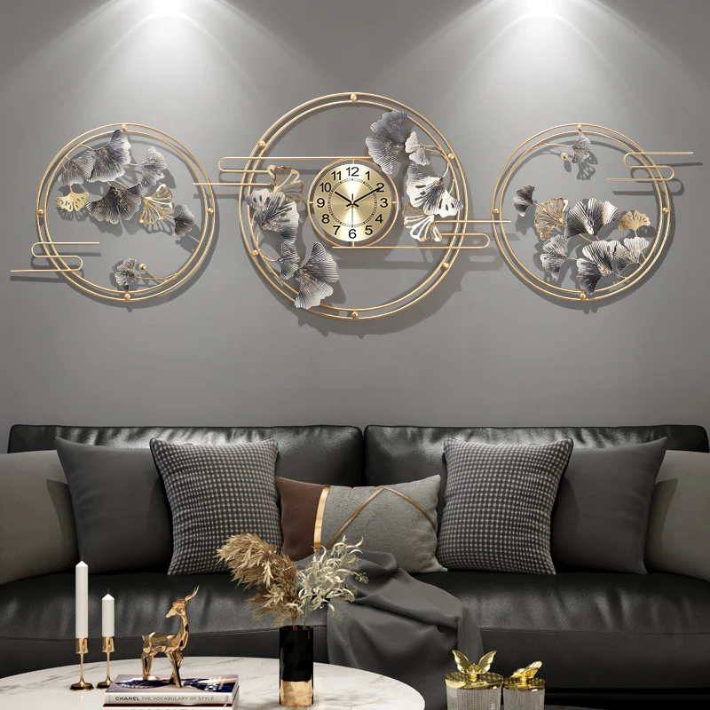 Fashion Design Metal Wall Clock Modern Luxury Digital Wall Clocks ...