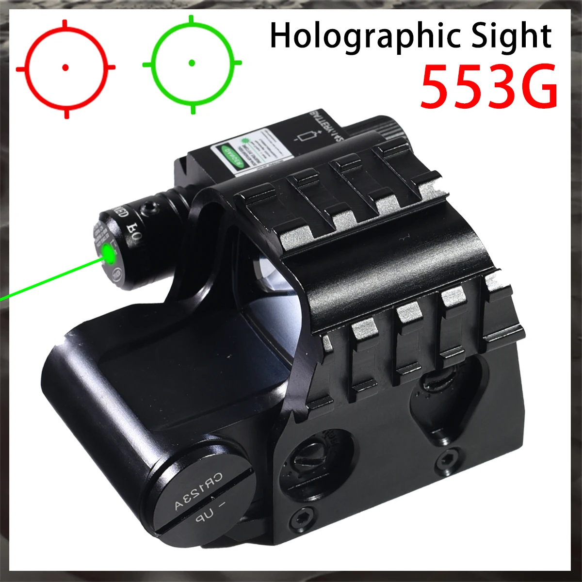 553 Red Dot Sight Airsoft Optical Sight 553G Tactical Hologram ...