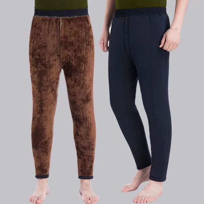 Thermal Underwear for Men Winter Elastic Waist Bottoms Male Leggings ...