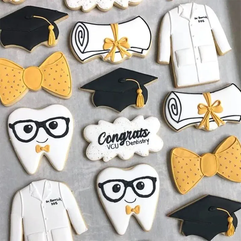 4pcs-Graduation-Cap-Gown-Diploma-Medallion-Stainless-Steel-Biscuit-Mold ...