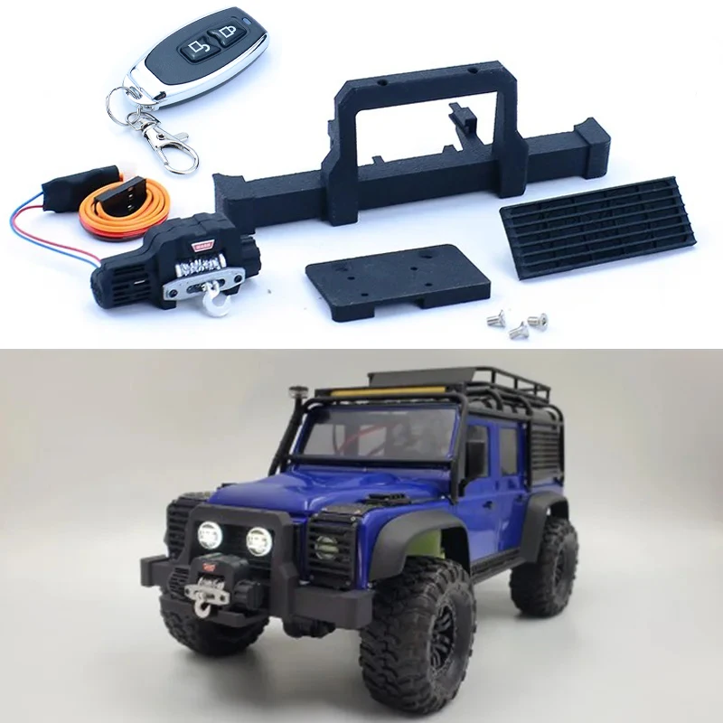 TRX4M-Climbing-Car-Modified-Front-Bumper-with-Electric-Winch-for-1-18 ...