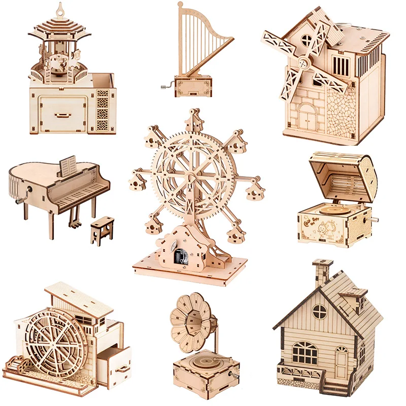 FEOOE-Creative-Diy-Handcrafted-Children-s-Toys-3d-Stereoscopic-Wooden ...