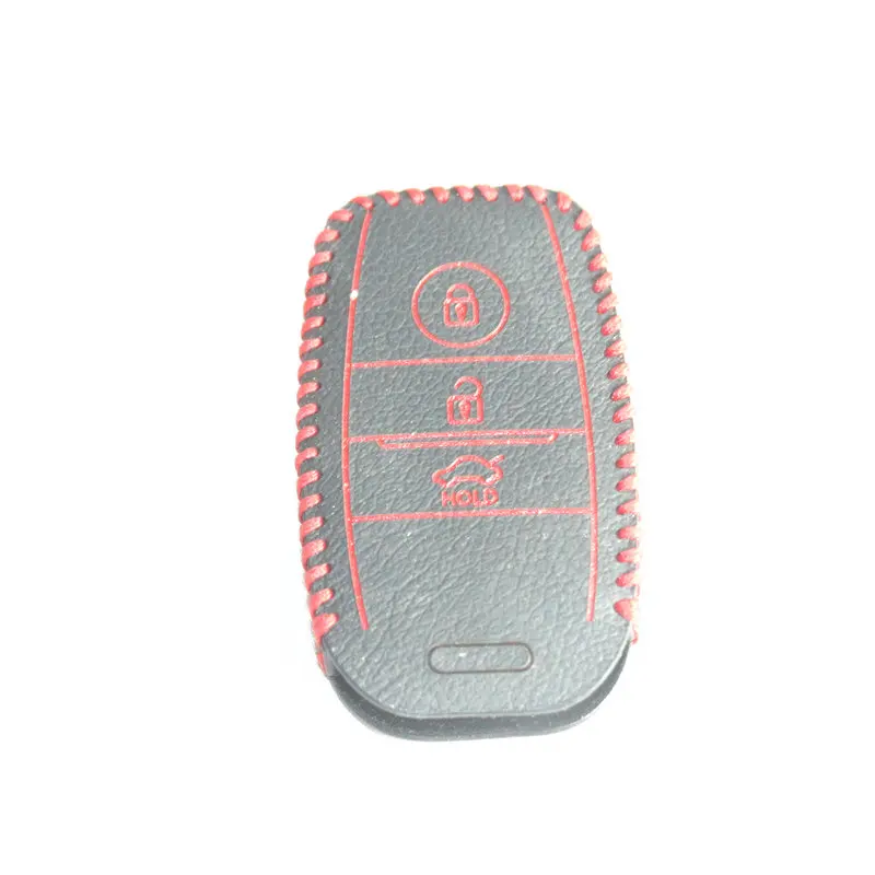 Car Leather Key Shirt Remote Smart Key Cover For Kia Rio K2 K3 Ceed ...