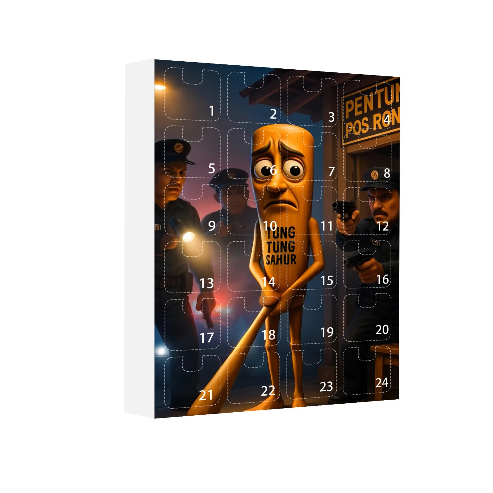 2025 24pcs Italian Brainrot Advent Calendar Tung Tung Tung Sahur ...