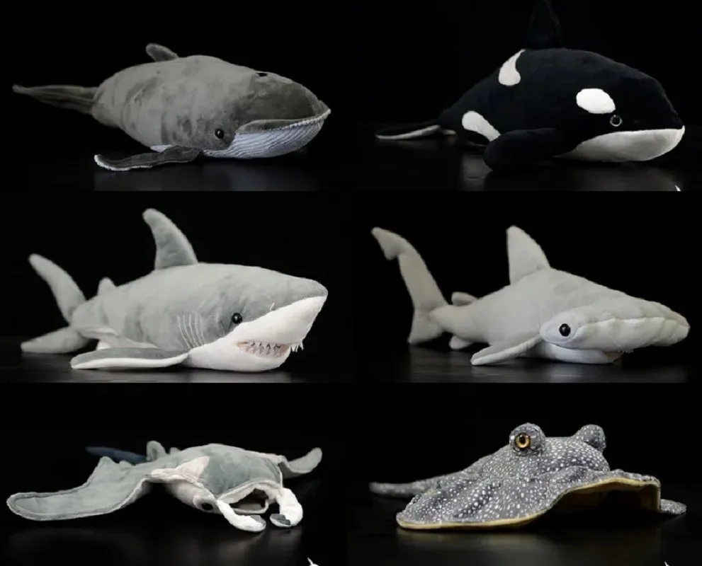 cute plush toy lovely sea animal whalebone whale killer whale shark ...