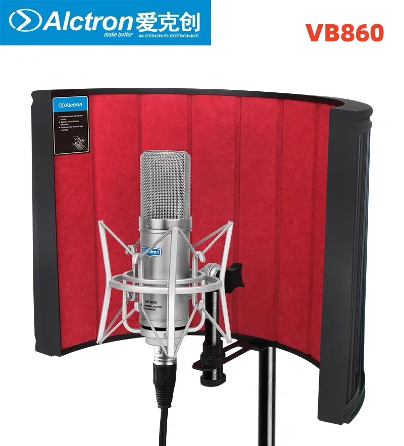 Alctron-VB860-microphone-windscreen-portable-acoustic-wind-screen-multi ...