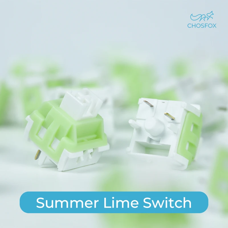 Chosfox-Summer-Lime-Silent-Switch-Keyboard-Mechanical-Switch-Linear-Switch-5-Pins-Quick-Trigger ...