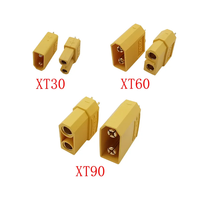 4Pair XT90 XT60 XT30 Male Female Banana Bullet Plug Jack Connector XT ...