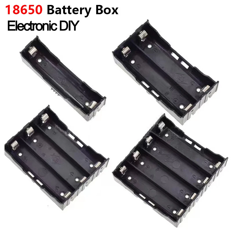 18650 Battery Case 1X 2X 3X 4X 18650 Battery Holder 18650 Battery ...