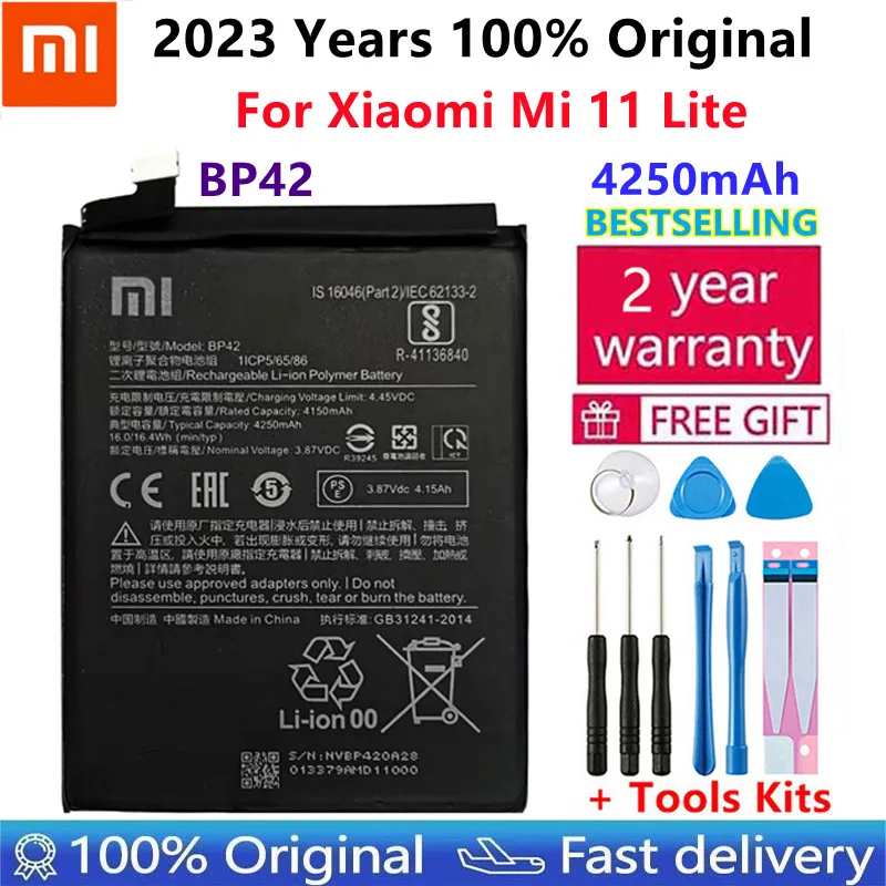100-Originele-BP42-Batterij-Voor-Xiaomi-Mi-11-Lite-BP42-Echt ...