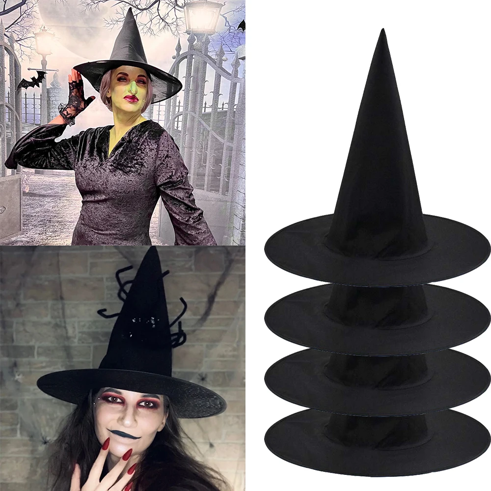 5Pcs-Unisex-Halloween-Witch-Hat-for-Adults-Kids-Halloween-Party-Supply ...
