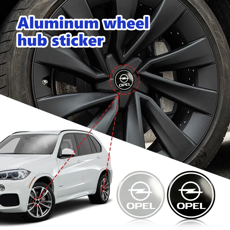 Car Logo Hub Cover Badge Decals Alloy Auto Wheel Center Stickers For ...