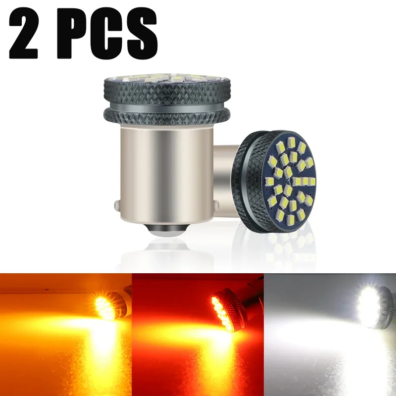 2pcs-12V-1156-BA15S-BAU15S-PY21W-BAY15D-LED-Bulb-1157-P21-5W-7440-7443 ...