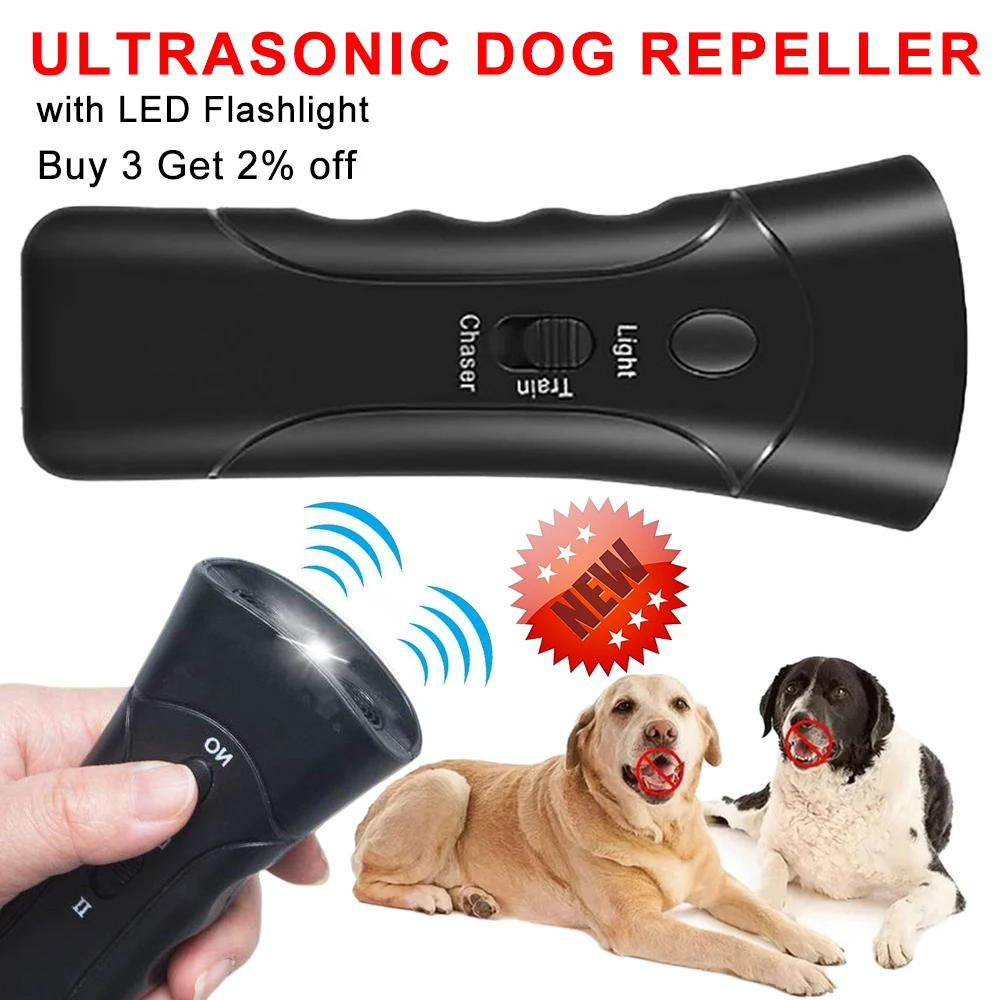 Ultrasonic-Bark-Arrester-Lightweight-with-LED-Flashlight-Dog-Repeller ...