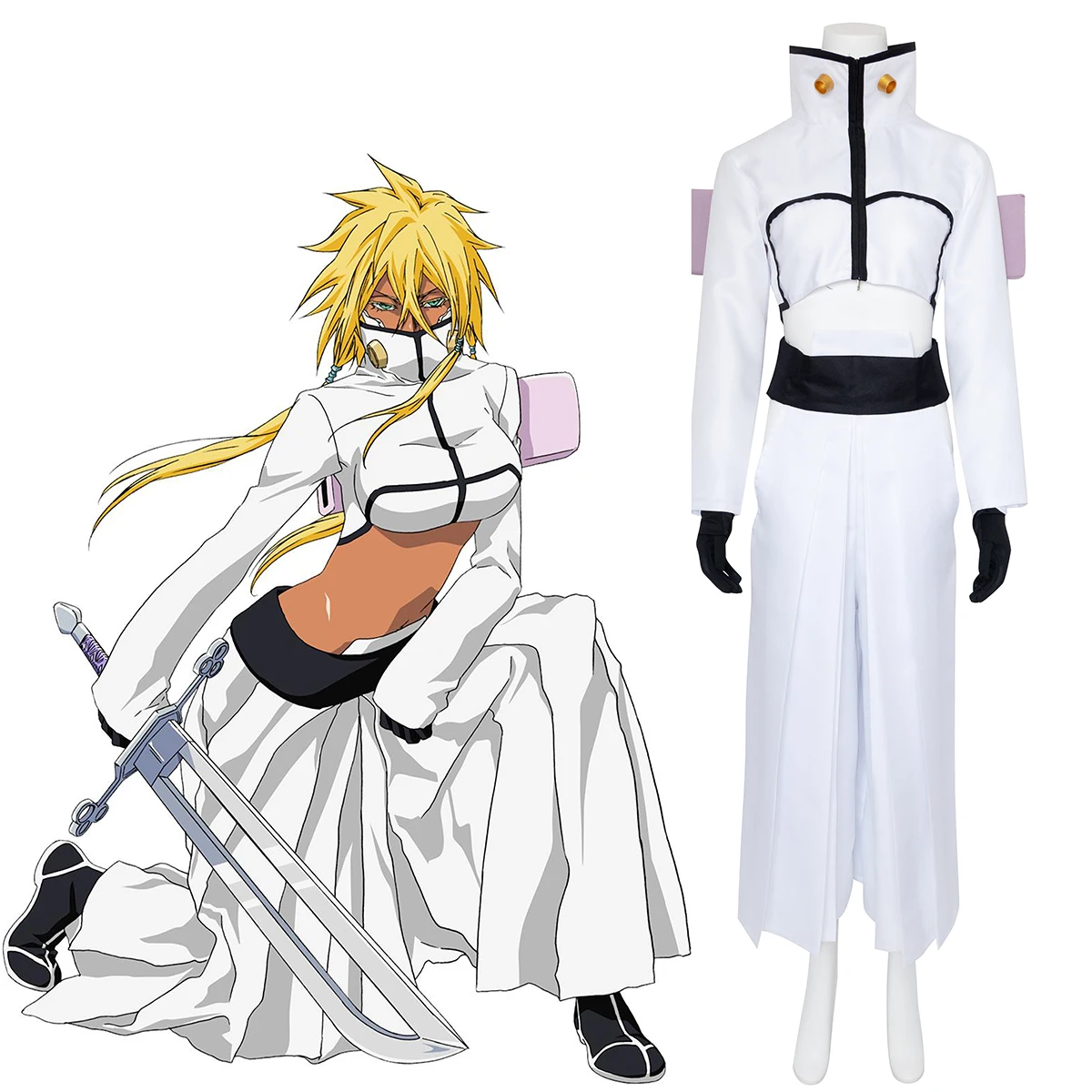 Arrancar 3rd Tres Espada Tier Harribel Cosplay Costume Anime White ...